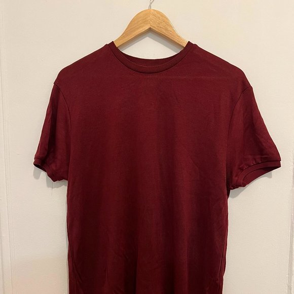 Zara | Shirts | Zara Red Relaxed Fit Shortsleeve Tshirt Mens Medium ...